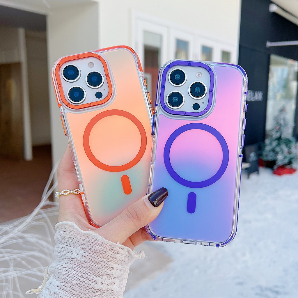change color magnetic phone case suitable for iPhone 16 pro max 15 14 ...
