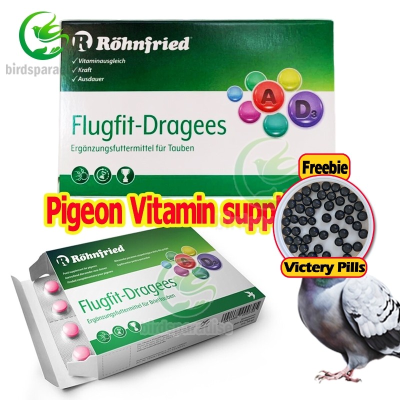 [New Stock] Flughopper Flugfit Dragees Medication for Pigeons, pigeon ...