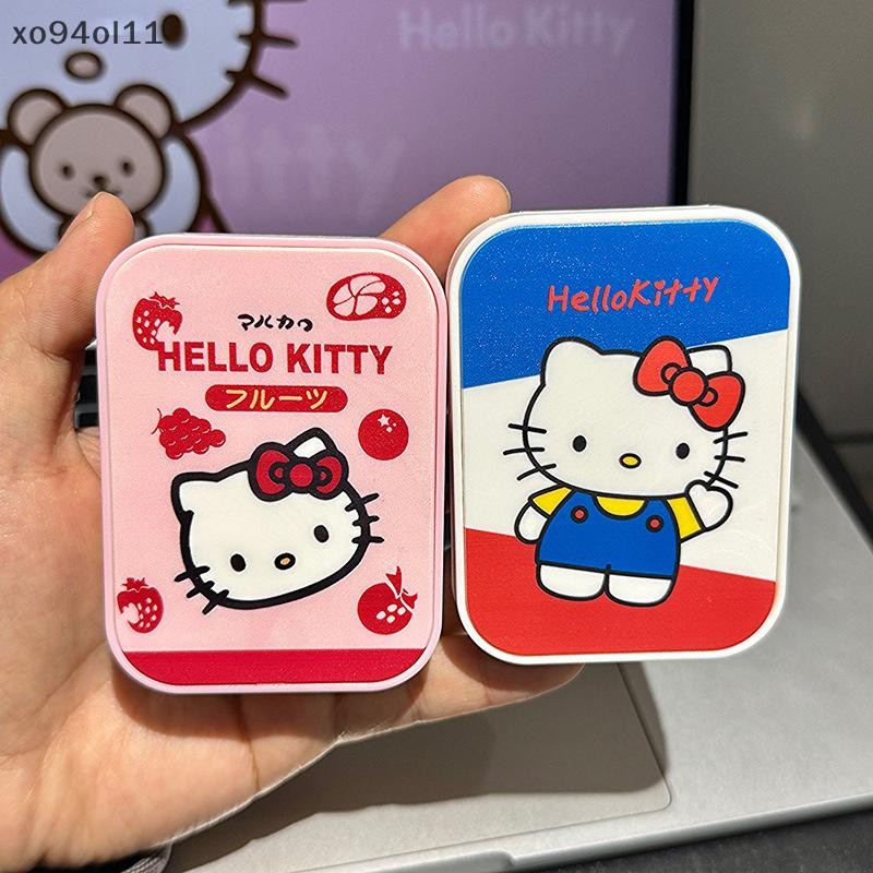 OL Hello Kitty Contact Lenses Case Anime Sanrio Beauty Pupil Storage ...
