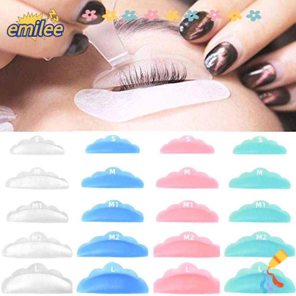 EMILEE 10Pcs Eyelash Perming Pads, Silicone Lamination Pad Lash Lifting Pads, Fashion Reusable ...