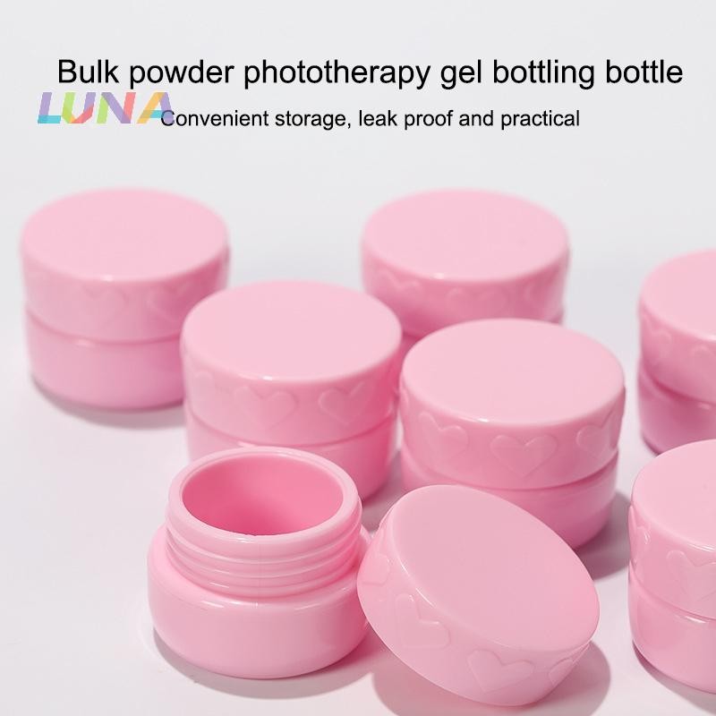 Awheat 1PCS 5/15g Empty Plastic Nail Art Cosmetic Round Containers Jar ...