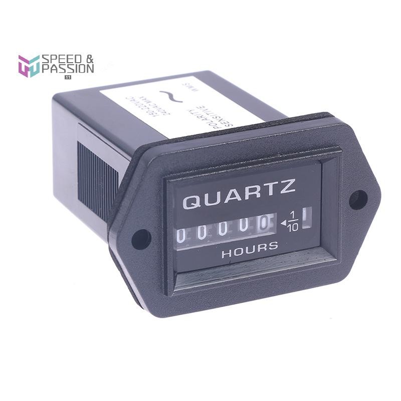 Speed 1PC 6 Digits 220V AC Hour Meter,Complete Sealed Timer Counter 12v-36v dc Nice | Shopee ...