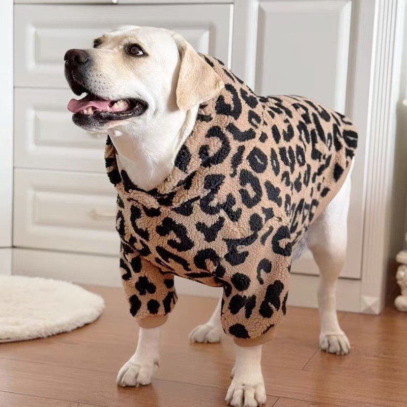 Big Dog Clothes Winter Dog Hoodie for Labrador Golden Retriever Dog ...