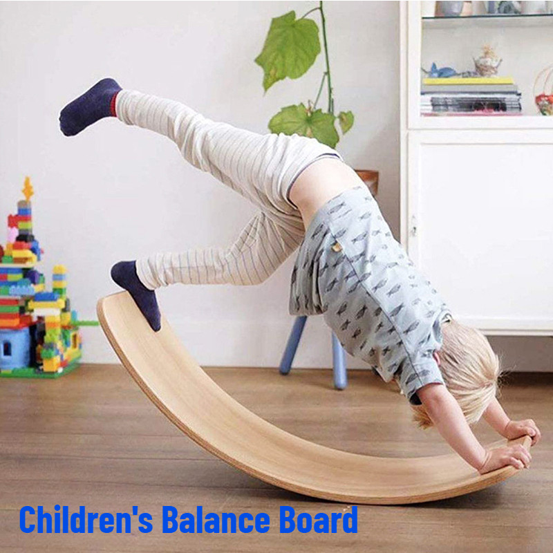 Children's Balance Board, Double Bending Board, Indoor Wooden Sensory ...