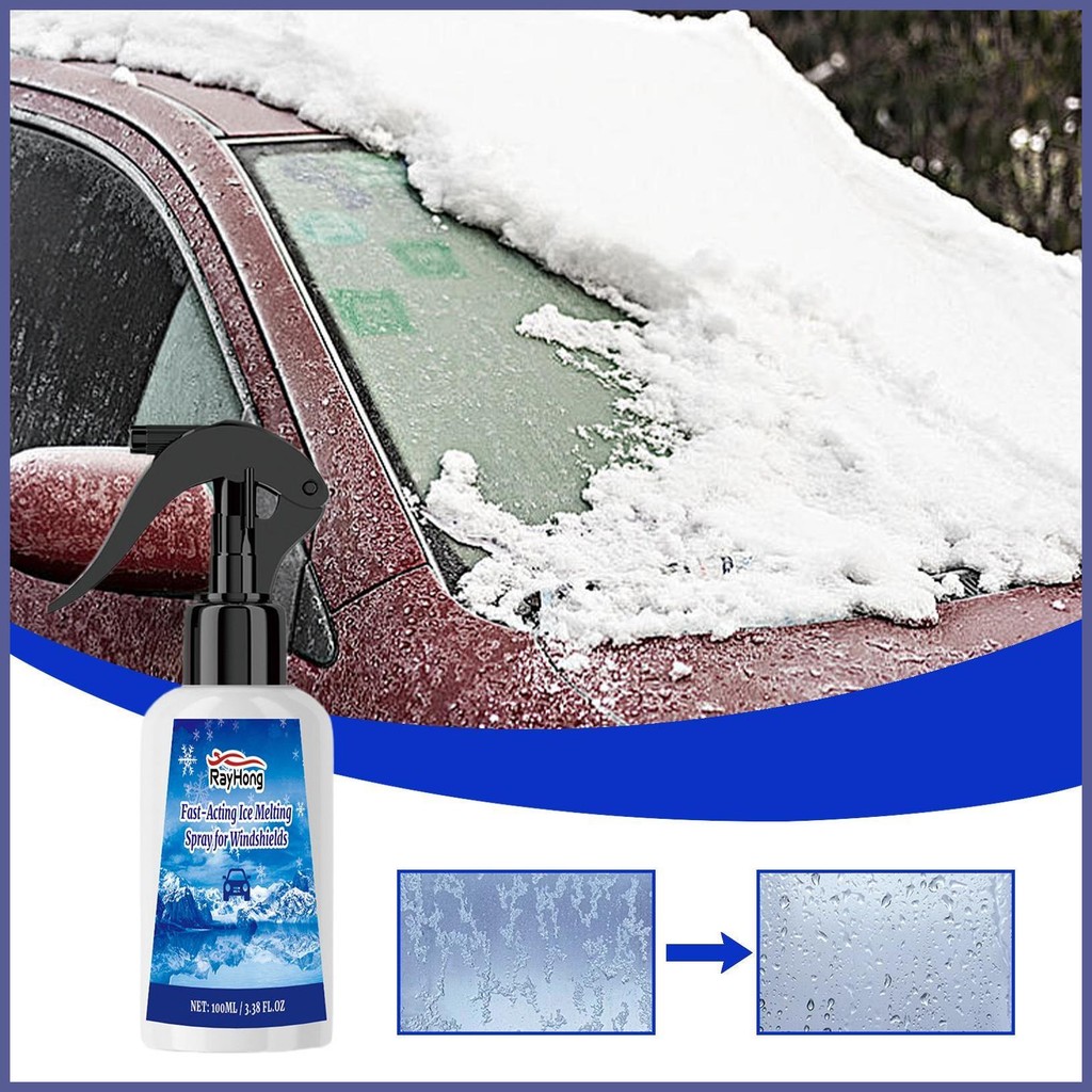 Windshield De Icer Deicer Window Snow Fast Acting Frost Remover ...