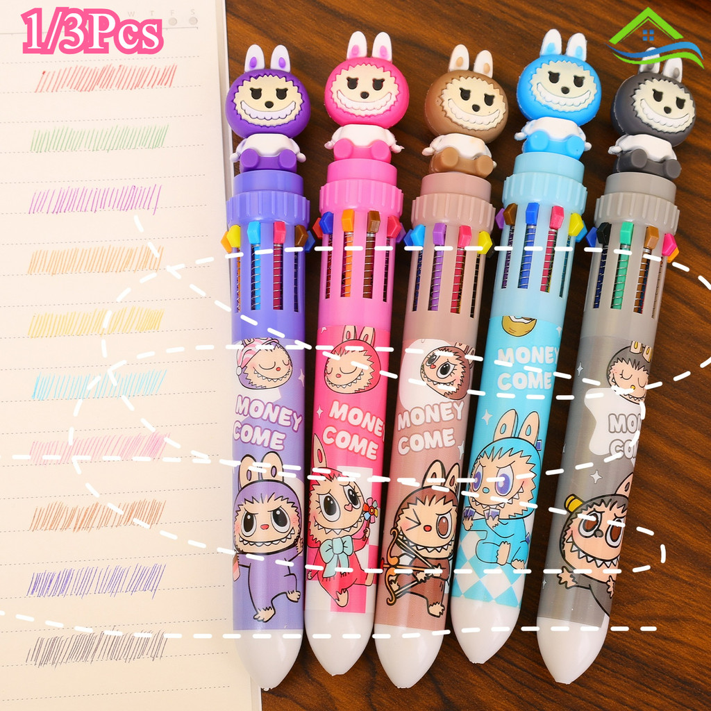 Cartoon Capybara Ten Color Drawing Ball-pen - Durable Handwritten ...