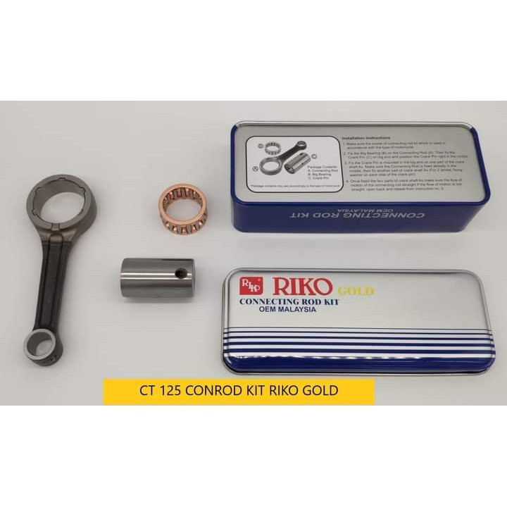 CONNECTING ROD KIT CT125 RIKO GOLD MALAYSIA | Shopee Philippines