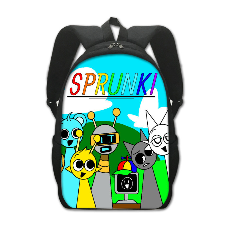 Sprunki Incredibox Backpack Student School Bag Game Polyester Reducing ...