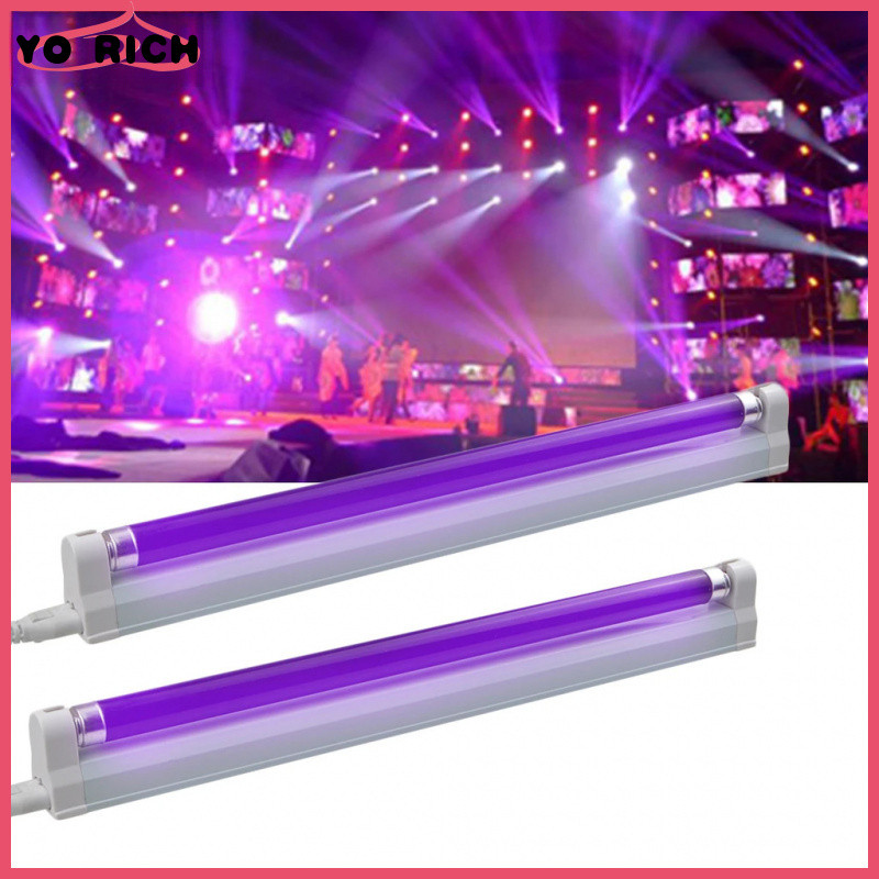 8W LED Ultraviolet Lamp Bulb UV Glow Black Light Bar 6W T5 Tube ...