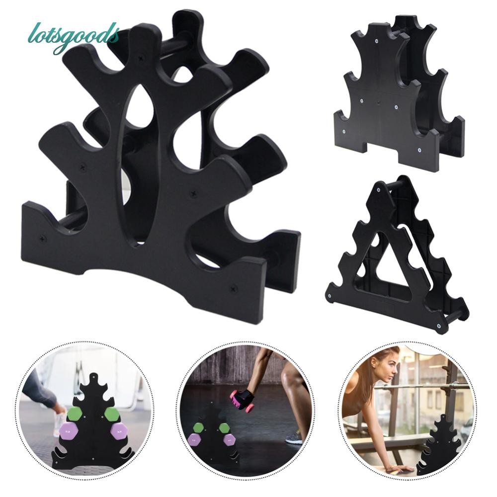 Dumbbell Rack 3 Tier Dumbbell Holder Small Dumbbell Rack Stand Only for ...