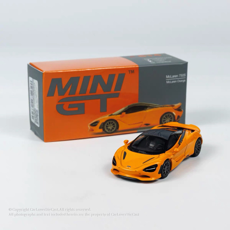 MINIGT 1/64 814 McLaren 750S Orange Diecast car Car Model Simulation ...