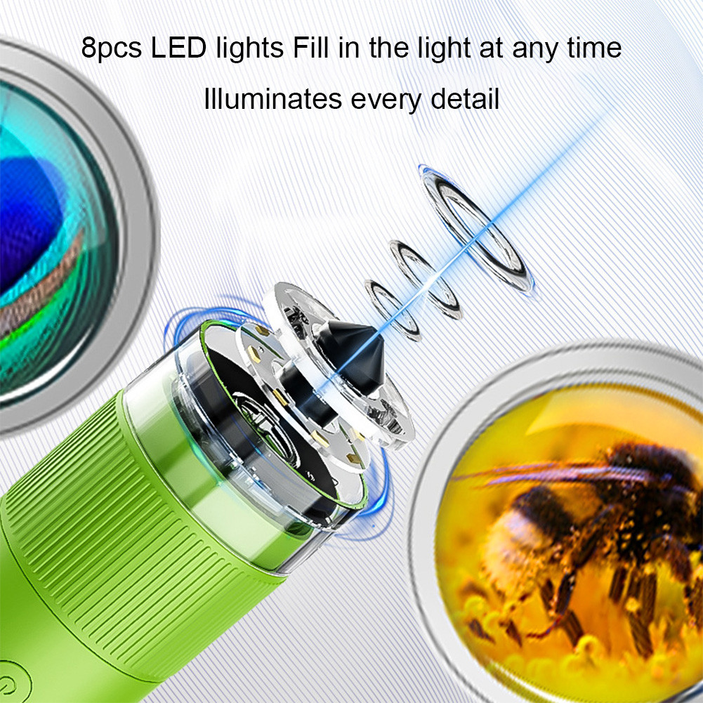 1000x Kids Microscope Educational Science Toys Photo Video Function for ...