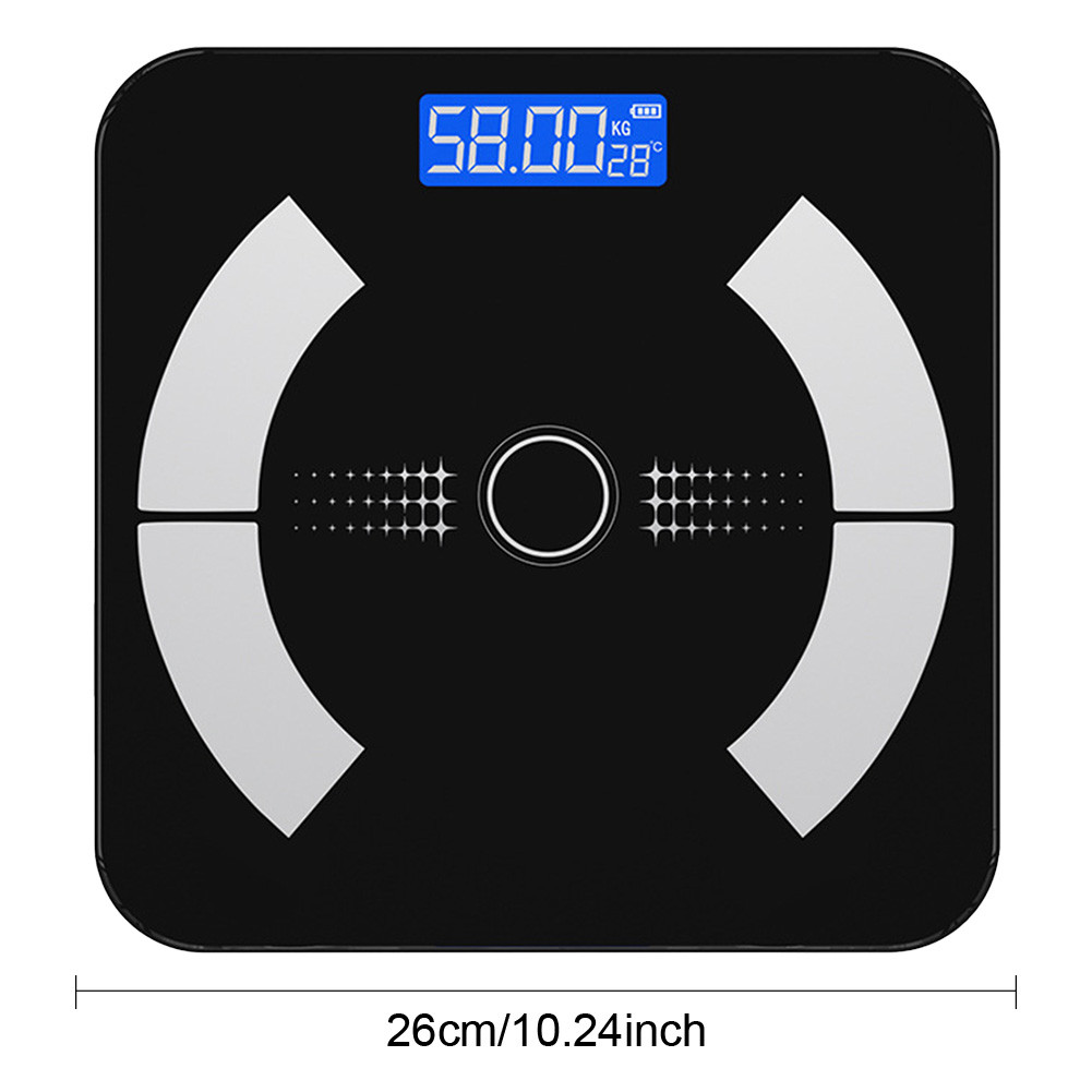 Smart Scale Bluetooth-Compatible Fat BMI BMR Muscle Mass Electronic ...