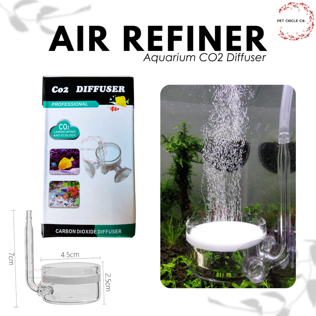 Aquarium Co2 Diffuser Ceramic Co2 Bubble Atomizer For Water Plant Tank ...