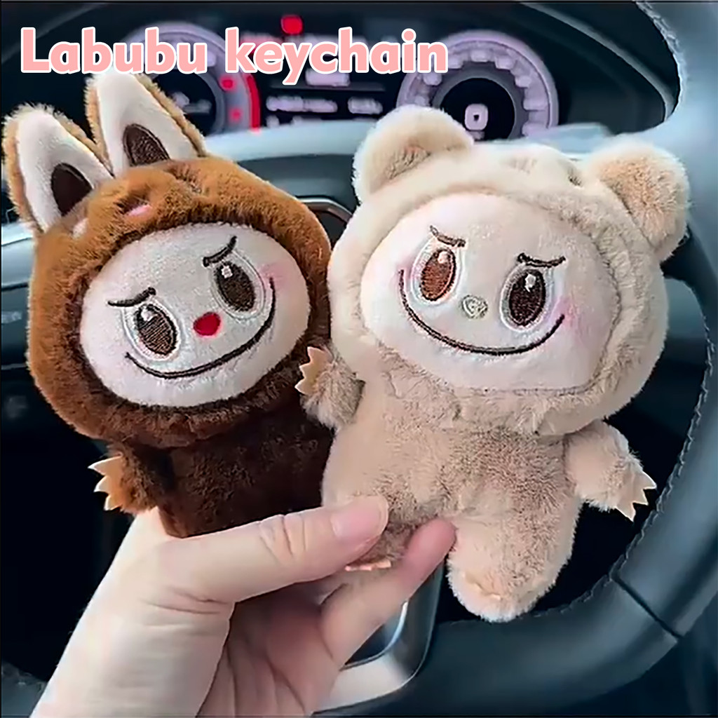 Cartoon Labubu Plush Dolls Bag Pendant Cute Labubu Key Chains Kid Toys ...