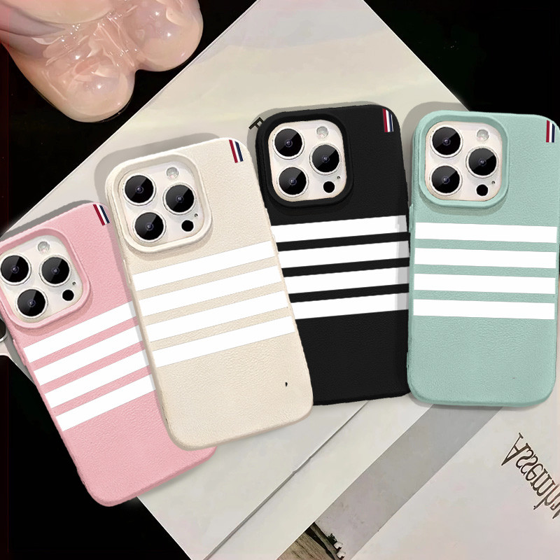 New Thom Browne White Stripe Pattern Phone Case Compatible for IPhone ...