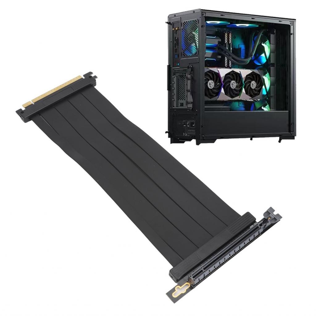 Maib PCIE4.0 X16 Riser Cable Flexibility Vertical Mount Right Angle GPU ...