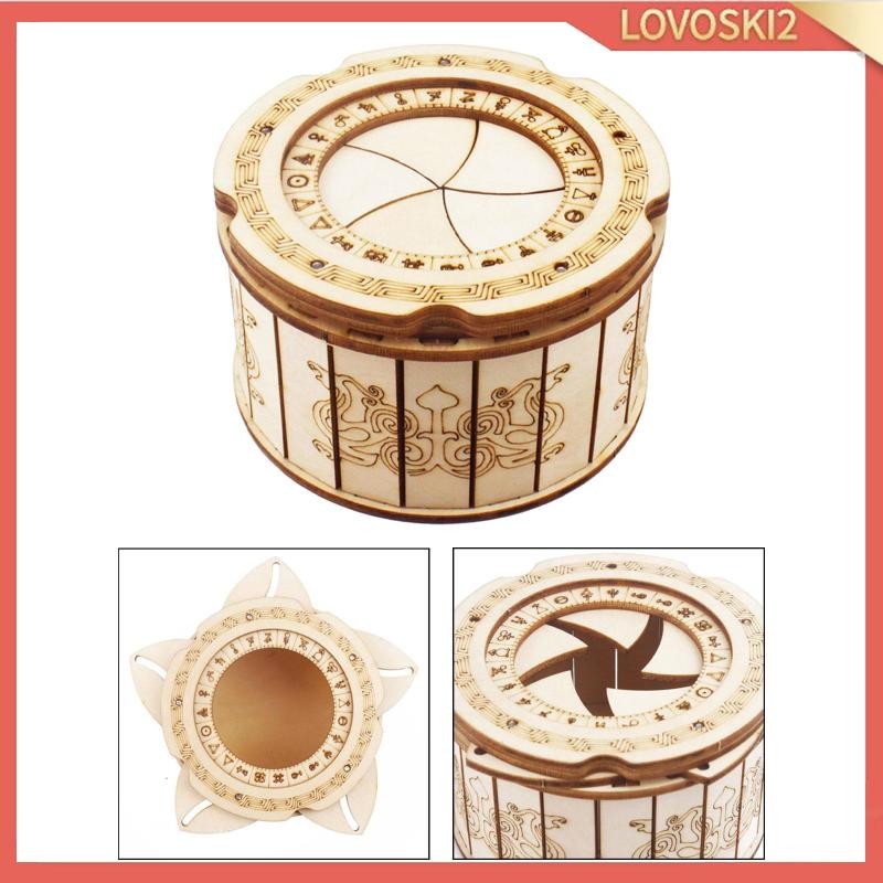[Lovoski2] Wooden Puzzle Box Treasure Box Sequential Puzzle Ecret ...