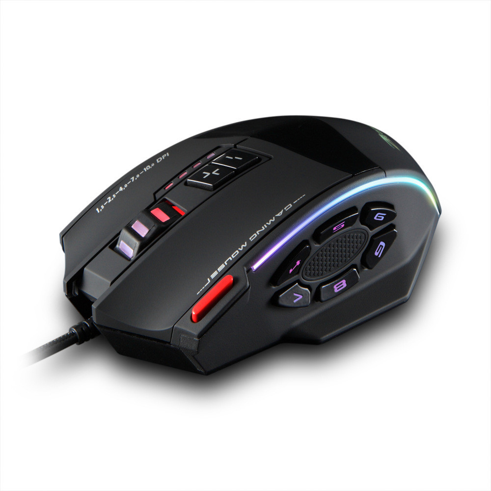 Laser Programmable Gaming Mouse Laser Ergonomic Wired Mouse 13 buttons ...