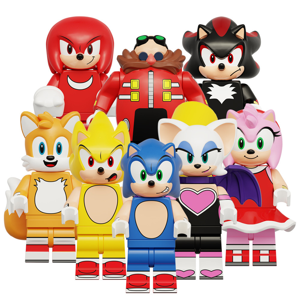 New Anime Dr. Eggman Amy Rose Rouge The Bat Nakkurusu Teirusu Silver ...
