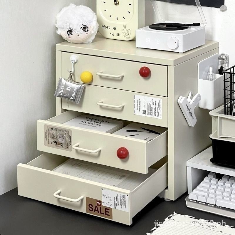 Iron Desktop Storage Box Drawer Office File Multi-Layer Storage Rack ...