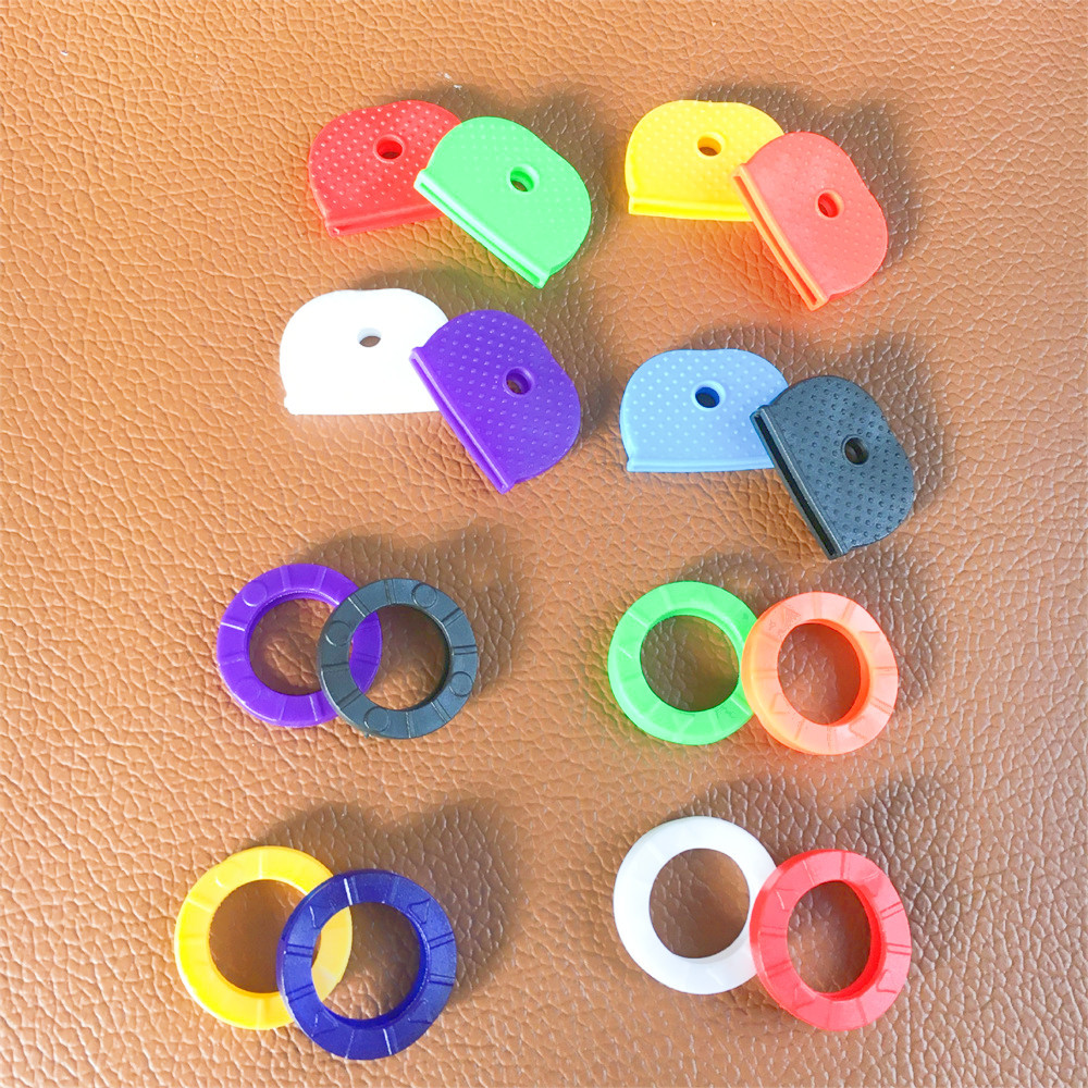 10PCS Key Covers Caps Color Key Caps Tags Covers Set Plastic Key ...