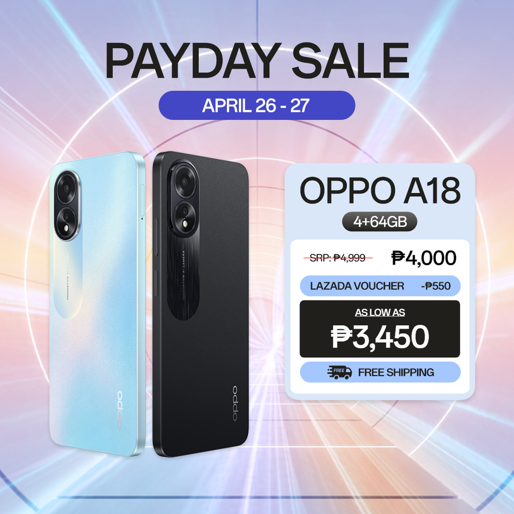 (DEALS) ÔPPÔ A18 | 4GB + Up to 4GB RAM, 128GB / 64GB ROM | 5000mAh M|Y|S|T|E|R|Y|B|O|X | Shopee ...