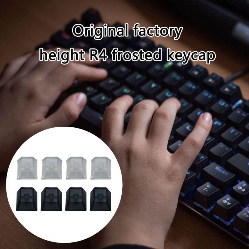 Hrtyvhin 4Pcs Transparent PC Keycaps Profile Keyboard Covers ...
