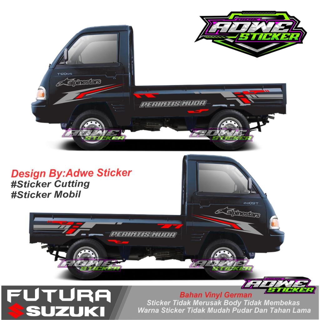 Suzuki carry futura Pickup Car Cutting Stickers suzuki futura Stickers ...