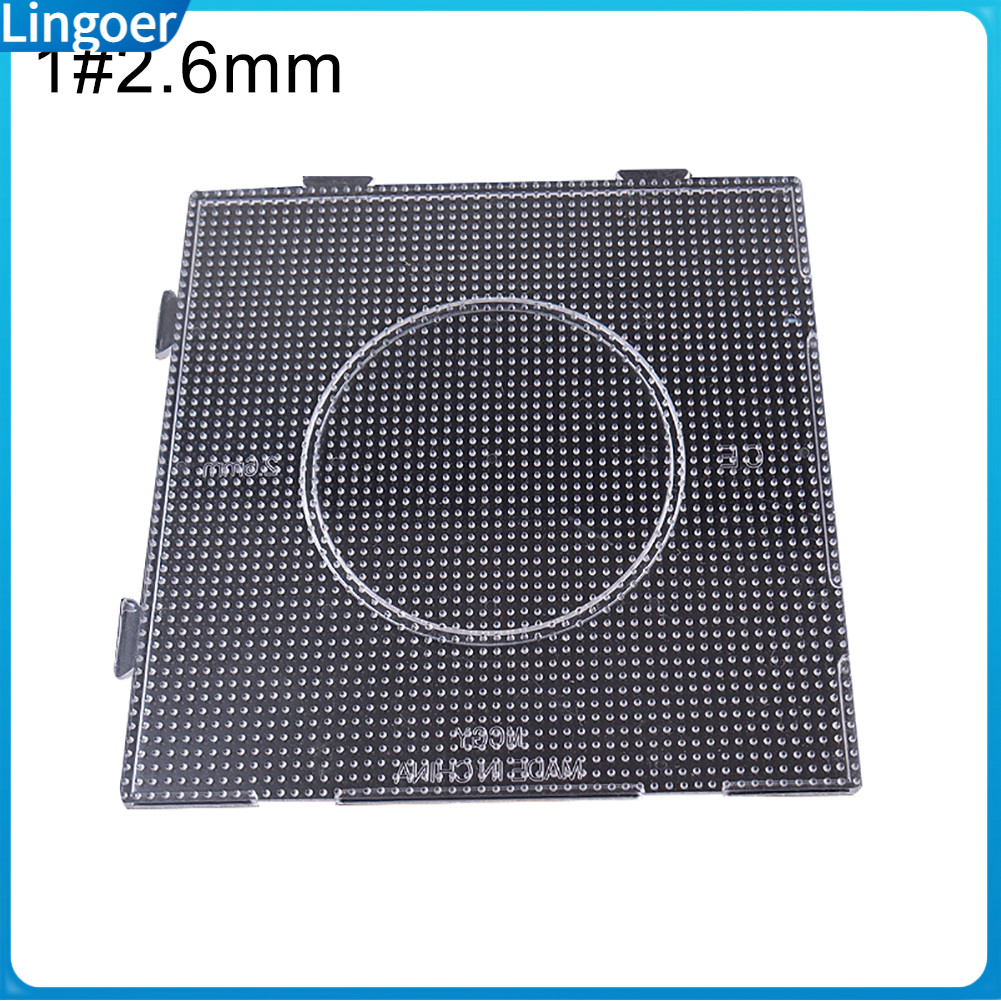 Lingoer| 26mm Large Square Hexagon Round Fuse Beads Pegboard Kids DIY ...