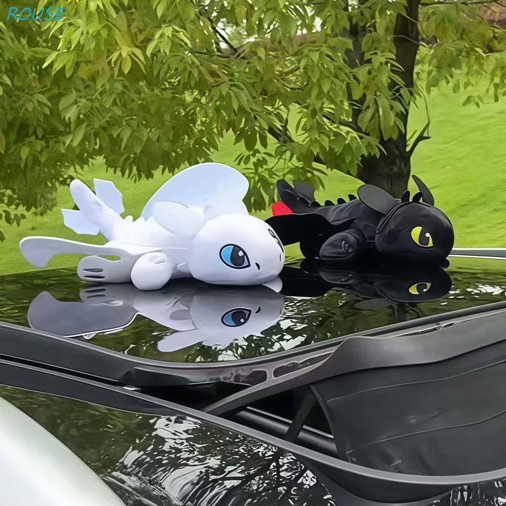 ROUSE Toothless Car Decoration, Flying Dragon Animation Peripheral How ...
