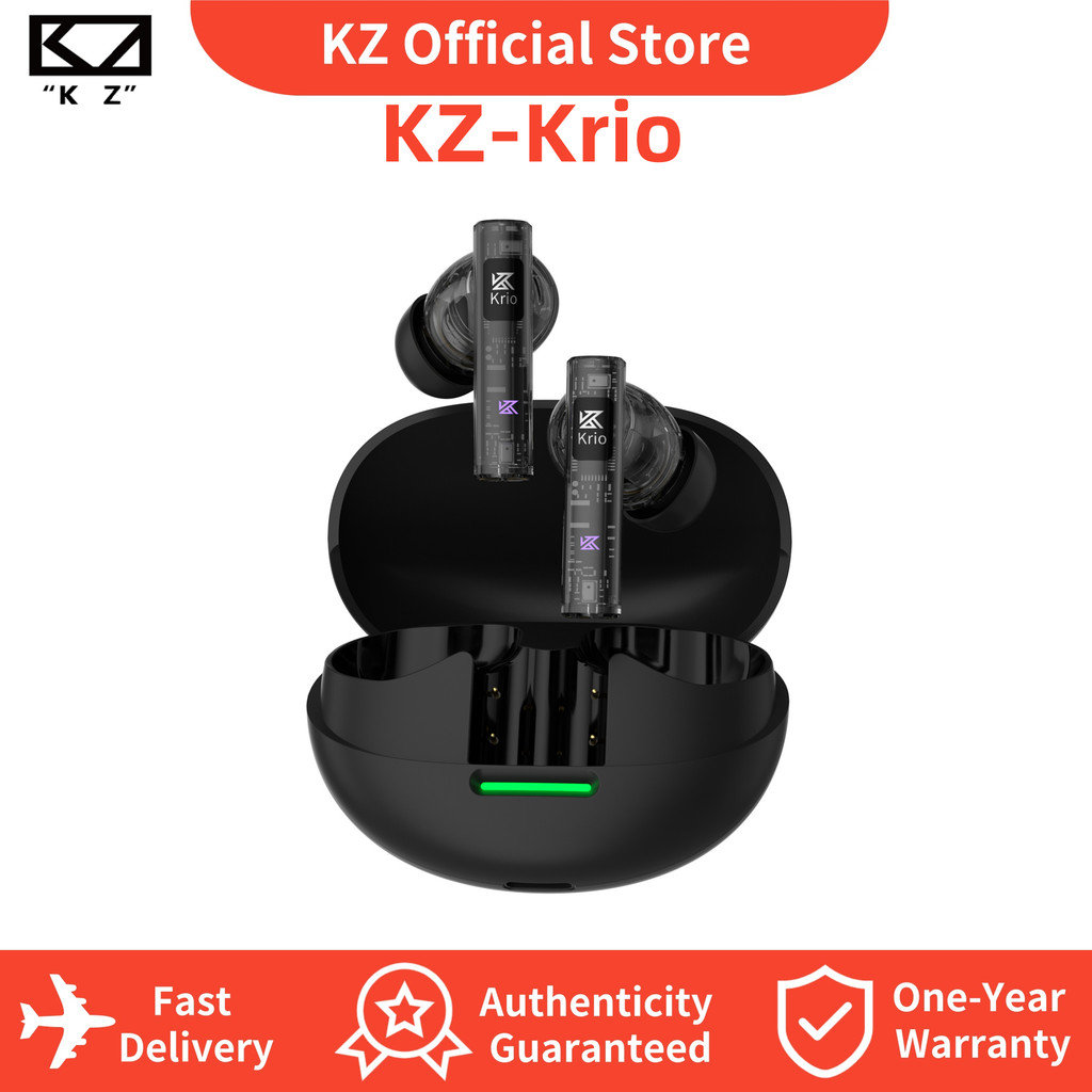 KZ Krio Earphones Hybrid Active Noise Cancellation Wireless Earbuds ...