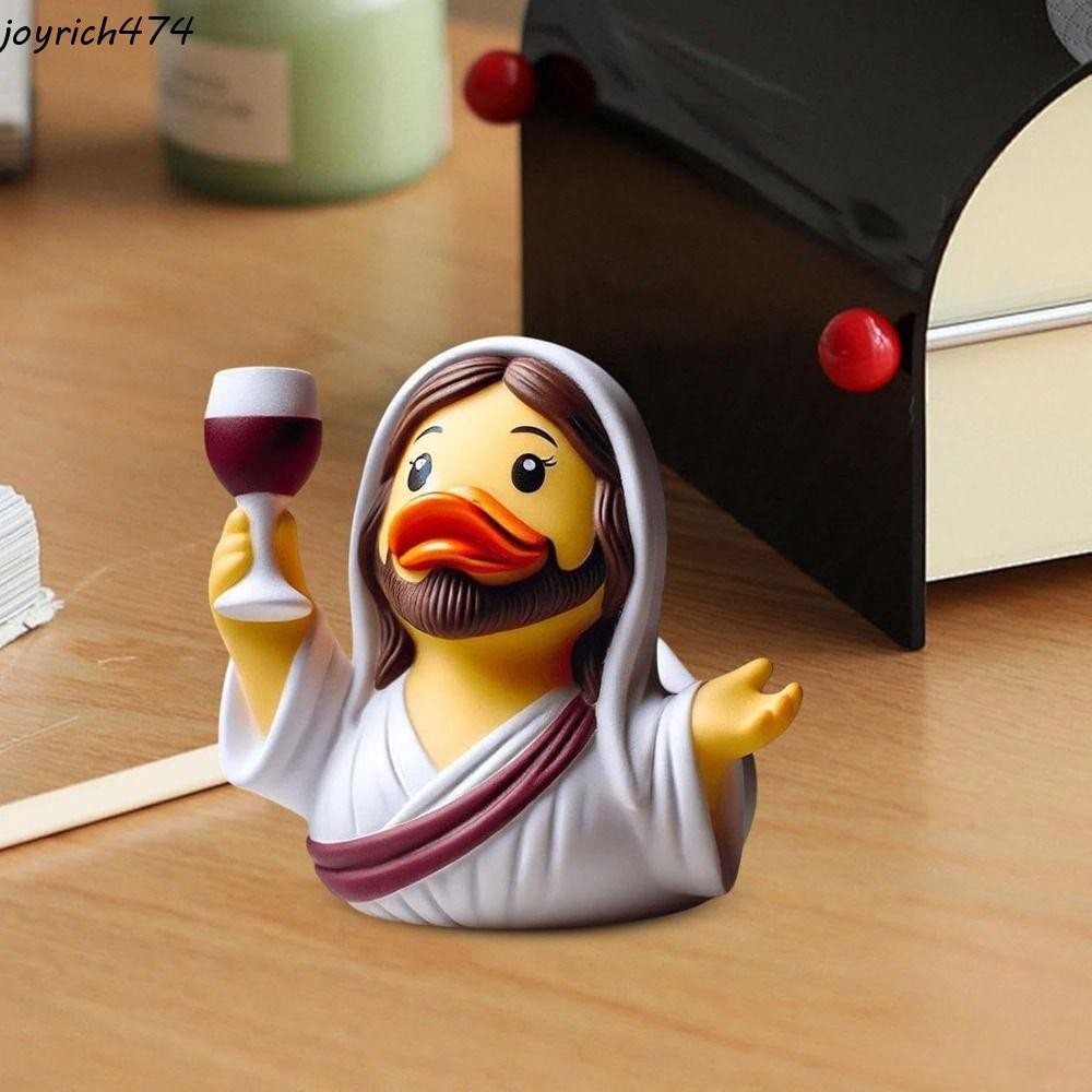 JOYRICH Jesus Duck Figurines, Maria Duck Resin Duck Resin Ornament, DIY ...