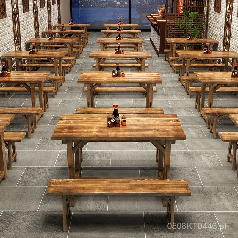 Snack Shop Restaurant Table and Chair Dining Table Commercial Table and ...
