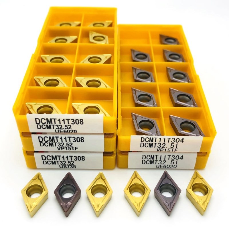 DCMT070204 DCMT11T304 DCMT11T308 VP15TF US735 UE6020 External Turning ...