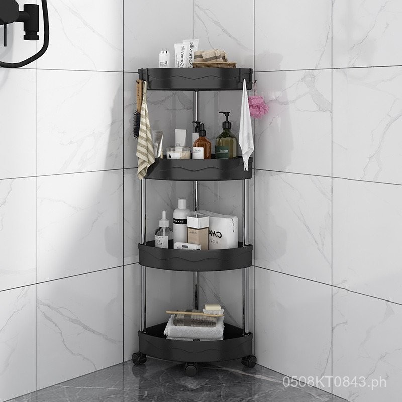Corner Storage Rack for Bathroom, Mobile Toilet, Bathroom Trolley ...