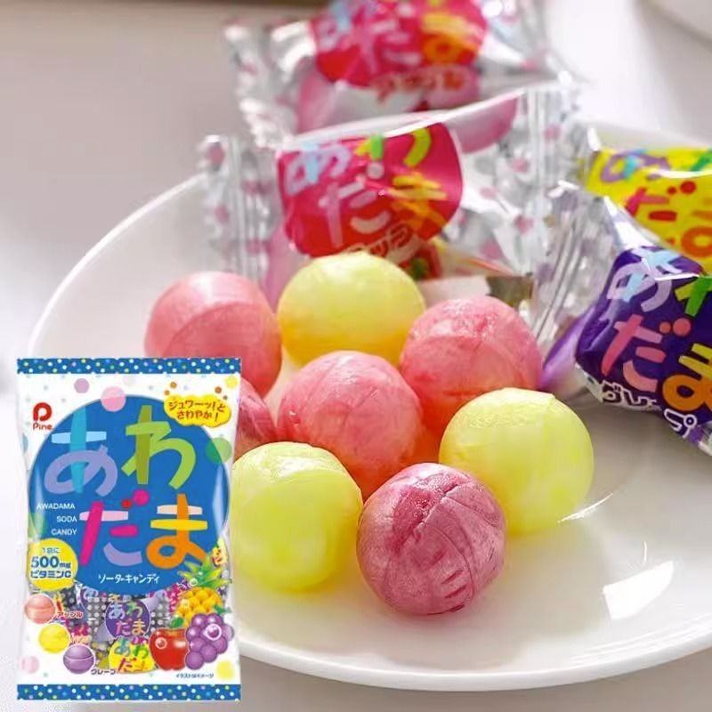 Japan Imported Payin Three-Color Bubble Soda Candy Assorted Fruit Candy Hard Candy Influencer ...