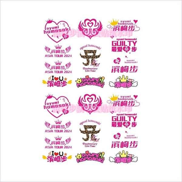 Hamasaki concert face stickers tattoo ayumi hamasaki fans should help ...