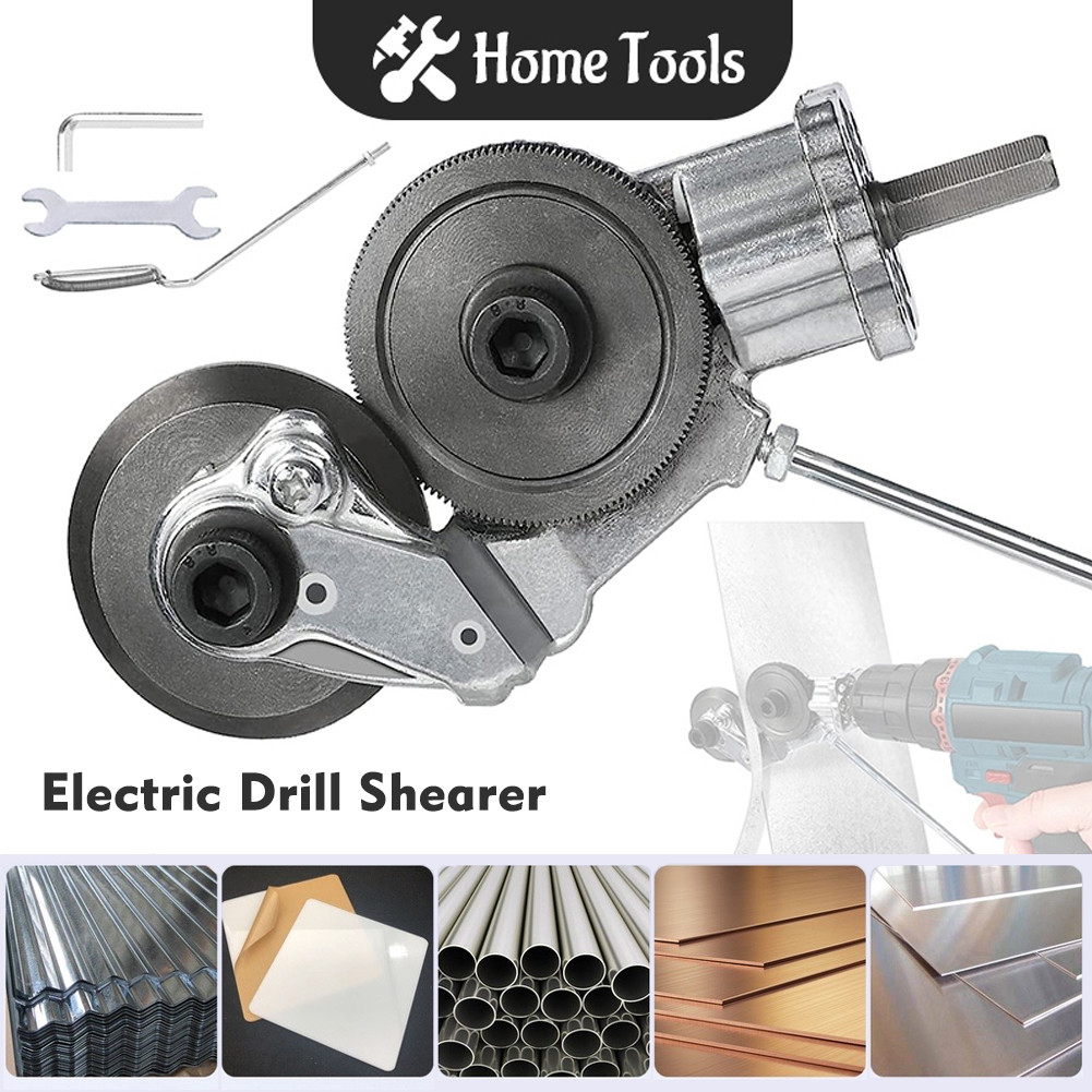 Electric Drill Metal Plate Auxiliary Cutter Kit Metal Iron Tin Plate Free Quick Cutting Tool ...
