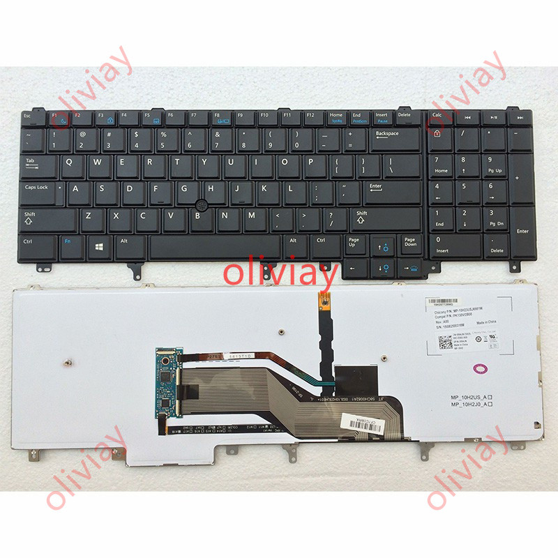 Notebook keyboard for DELL E5520 E6520 E6530 M4600 M4700 M6600 M6700 ...