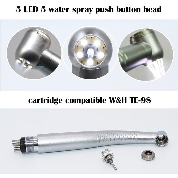 WH Shadowless Lamp Ceramic High-Speed Air Turbine Handpiece 5 Led Bulb ...