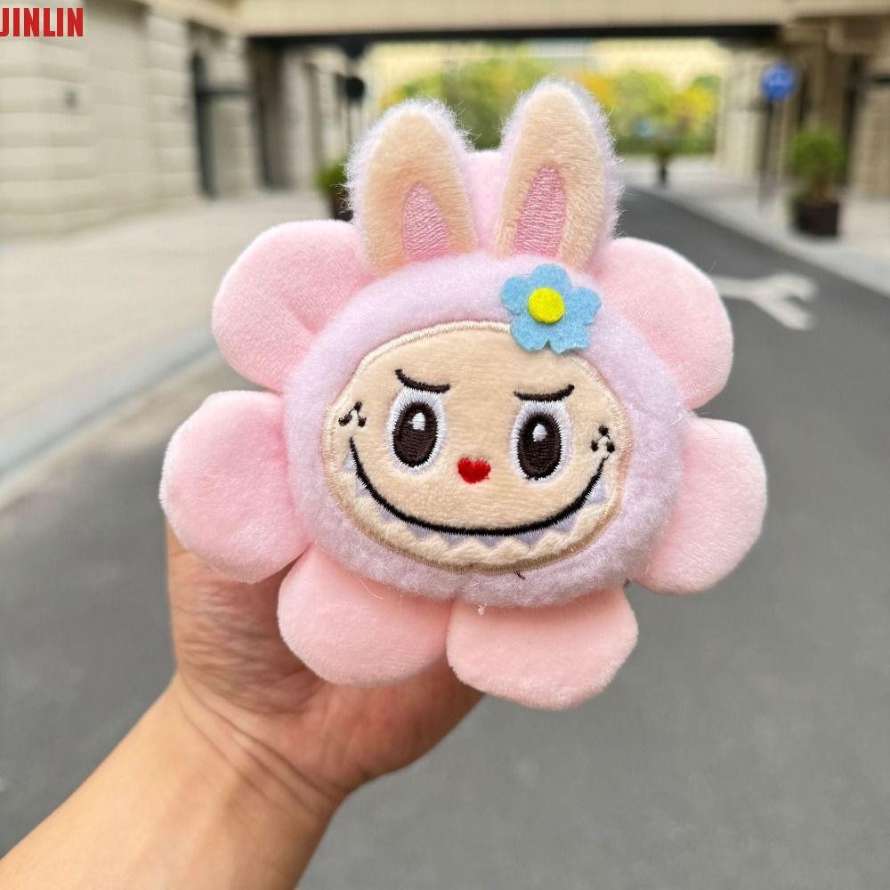 JINLIN Bunny Labubu Keyring, Soft Cartoon Labubu Doll Plush Keychain ...