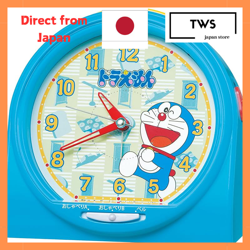 Seiko Clock Alarm Clock Doraemon Talking Alarm Analog Blue CQ137L SEIKO ...