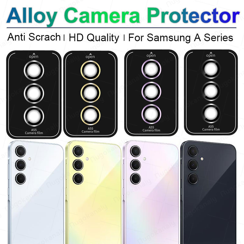 Samsung Galaxy A16 A06 A55 A35 A25 A15 A05S A05 A54 A34 A24 A14 A13 Camera Glass Lens Metal Ring ...