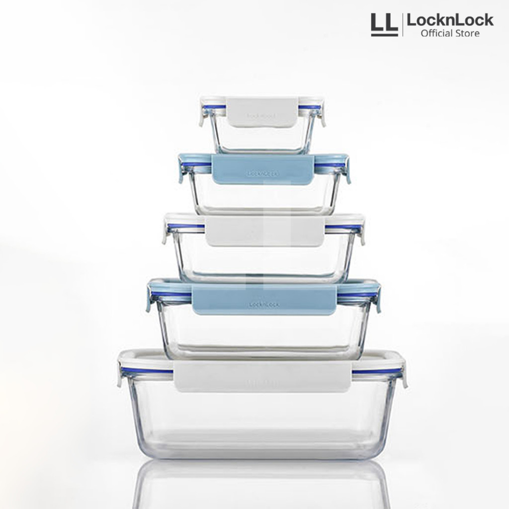 Locknlock Oven Glass The Clear Rectangular Glass Container Series ...