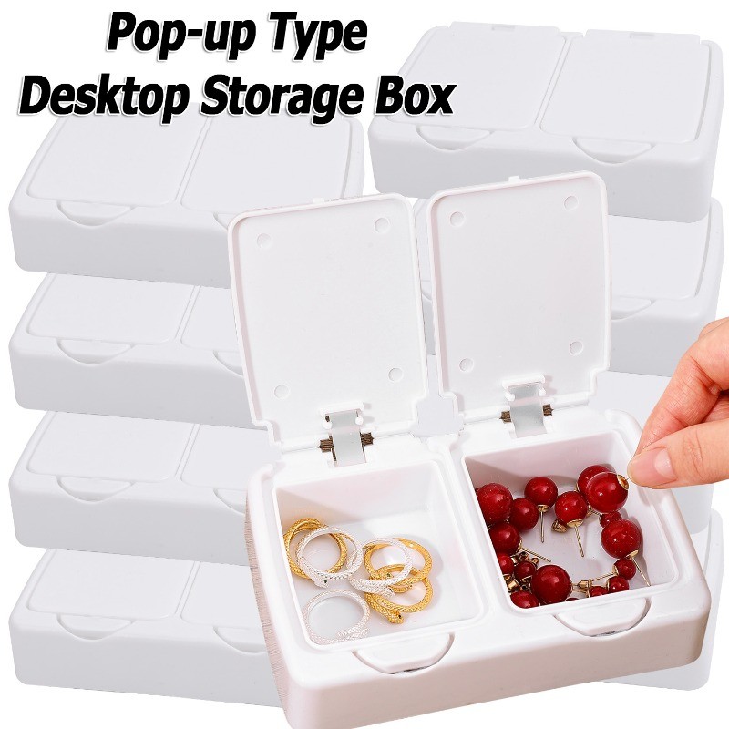 Mini Pop-Ups Sorting Box / Desktop Press-type Storage Boxes ...