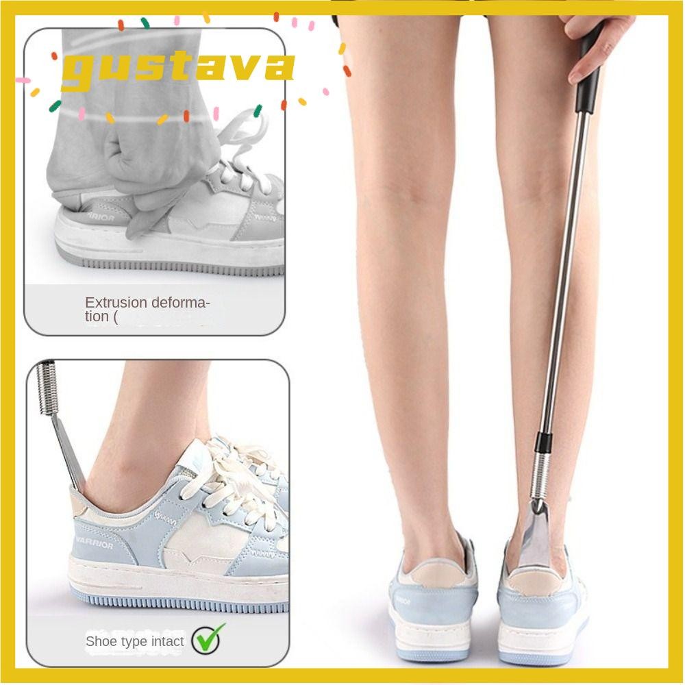 GUSTAVA Spring Shoe Puller, Stainless Steel Home Shoe Horns ...