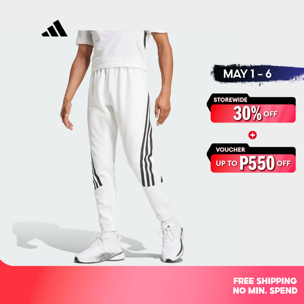adidas Lifestyle Future Icons 3-Stripes Pants Men White JJ4157 | Shopee ...