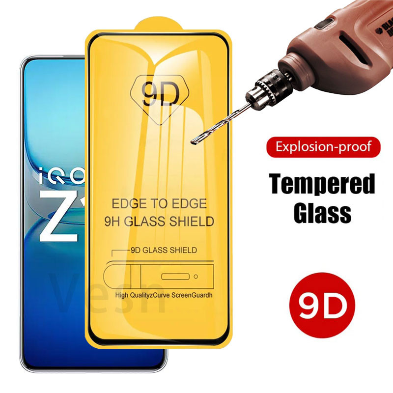 9D Full Tempered Glass Screen Protector For VIVO iQOO Z10 Z10x Z9 Turbo+ Endurance Z9x Z8 Z8x Z7 ...