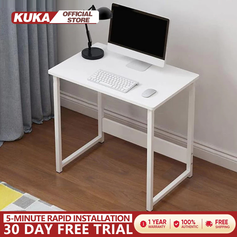 60 cm Minimalist Computer Desk Mini Modern Study Home Solid Wood Office ...